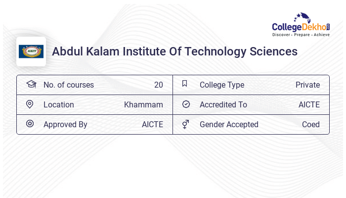 Abdul Kalam Institute Of Technology Sciences Admission 2024 - Dates ...