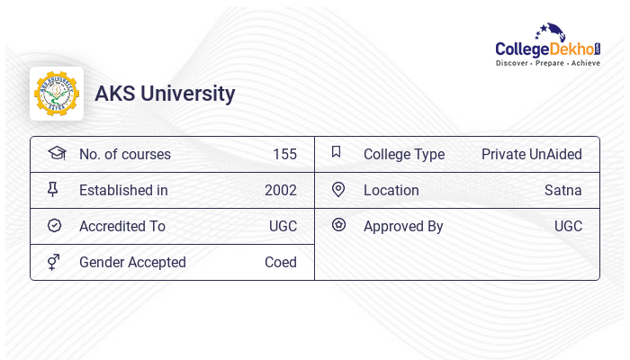 Diploma at AKS University : Courses & Fees 2024