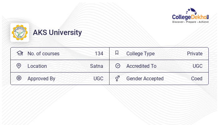 AKS University - Admission 2024, Fees, Courses, Placement, Ranking