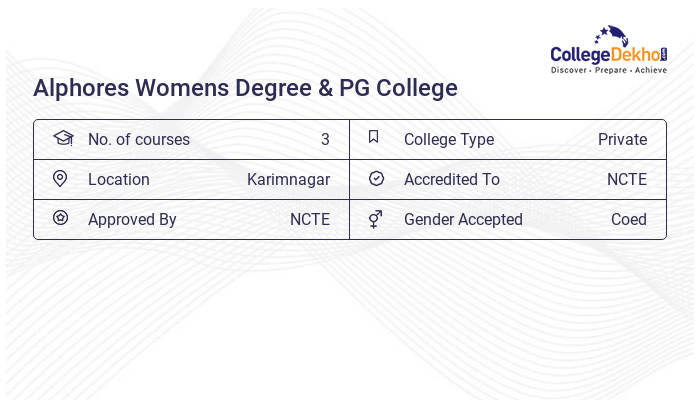 Alphores Womens Degree & PG College - Admission 2024, Fees, Courses ...