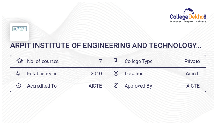 ARPIT INSTITUTE OF ENGINEERING AND TECHNOLOGY (DIPLOMA), Amreli Fees ...