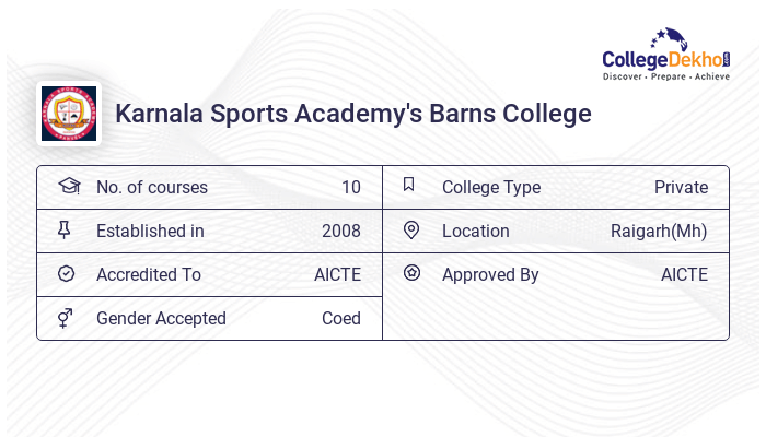 Karnala Sports Academy's Barns College Fees Structure & Courses List ...