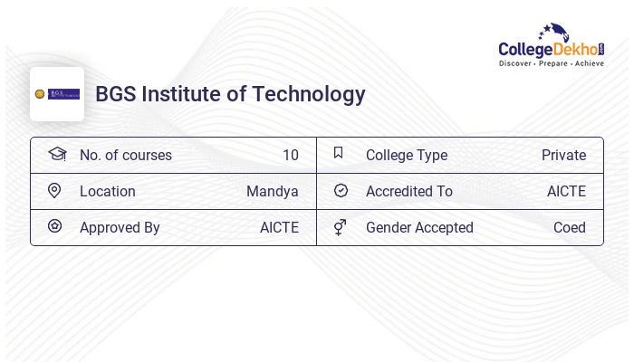 BGS Institute of Technology Admission 2024 - Dates, Form, Online ...