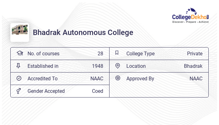 Bhadrak Autonomous College - Admission 2024, Fees, Courses, Placement ...