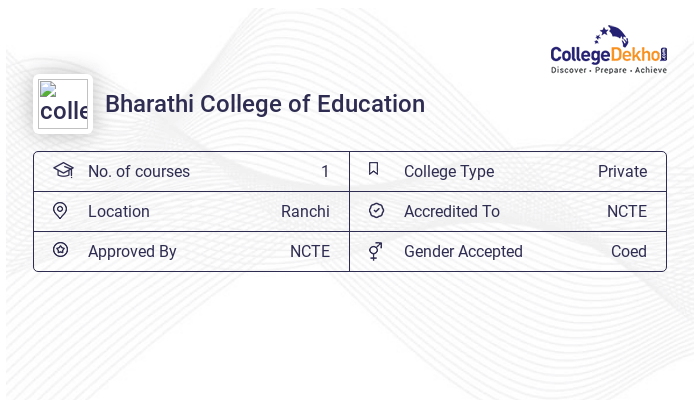 Bharathi College of Education - Admission 2024, Fees, Courses ...