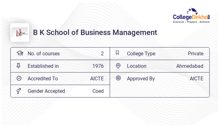 B K School of Business Management - Admission 2024, Fees, Courses ...