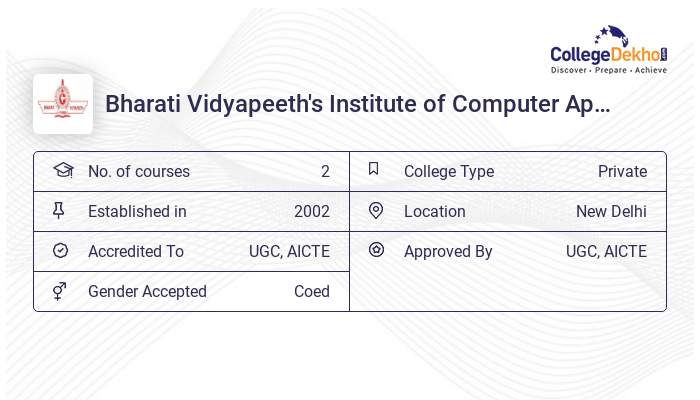 Bharati Vidyapeeth's Institute of Computer Applications and Management Fees Structure & Courses ...