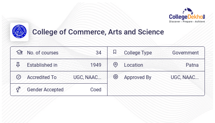 COCAS Patna Admission 2024 - Dates, Form, Online Process, Fees