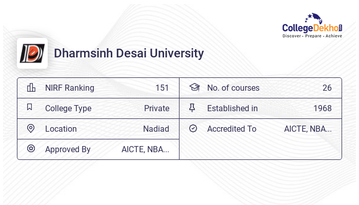 DDU Nadiad Fees Structure & Courses List 2024-25