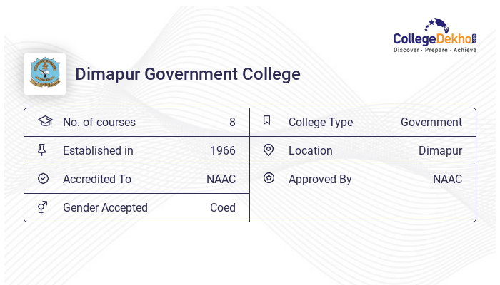 DGC Dimapur - Admission 2024, Fees, Courses, Placement, Ranking