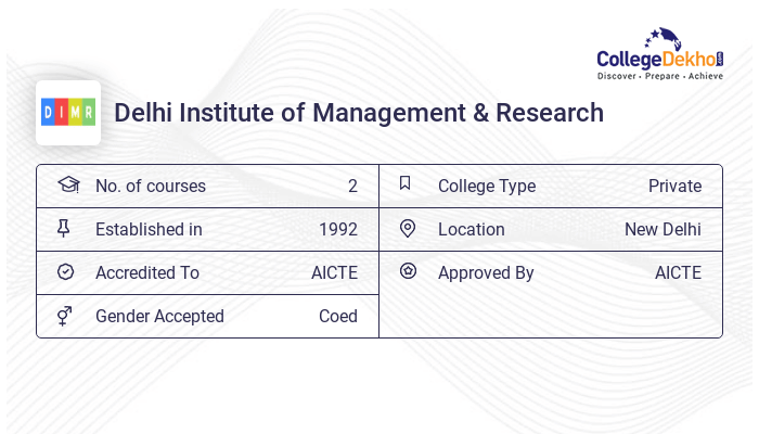 Delhi Institute of Management & Research Admission 2024 - Dates, Form ...