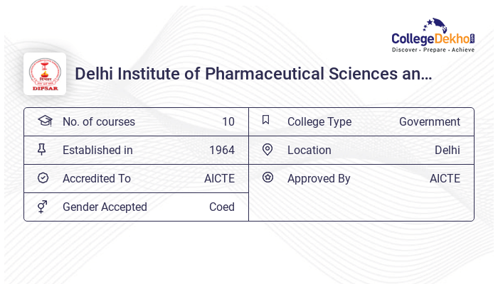 Delhi Institute of Pharmaceutical Sciences and Research Fees Structure ...