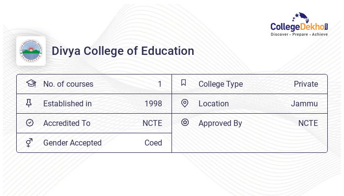 Divya College of Education - Admission 2024, Fees, Courses, Placement ...