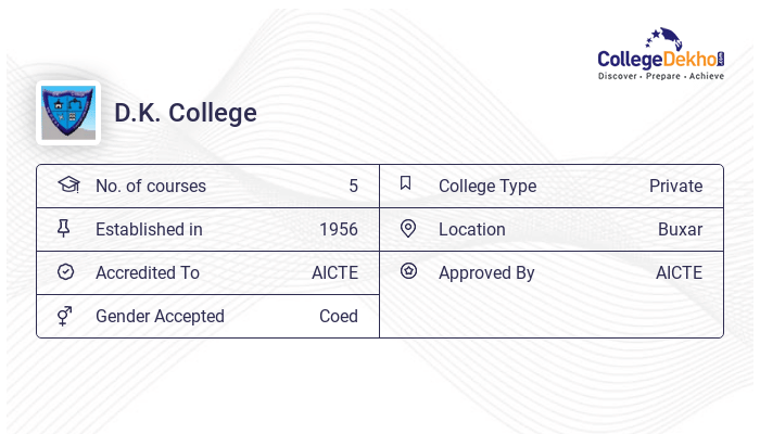 D.K. College Fees Structure & Courses List 2024-25
