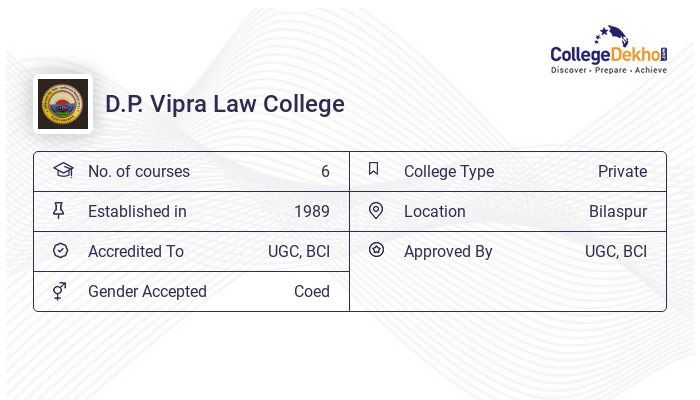 D.P. Vipra Law College Fees Structure & Courses List 2024-25
