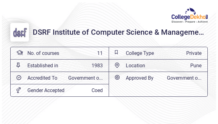DSRF Pune Admission 2024 - Dates, Form, Online Process, Fees