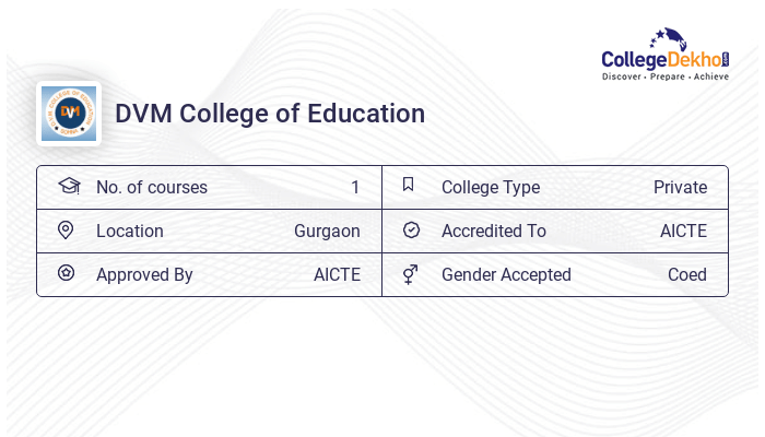 DVM College of Education Fees Structure & Courses List 2024-25