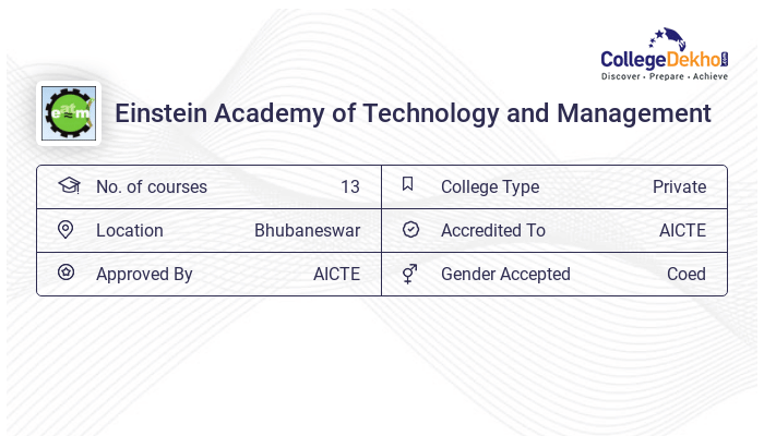 Einstein Academy of Technology and Management Admission 2024 - Dates ...
