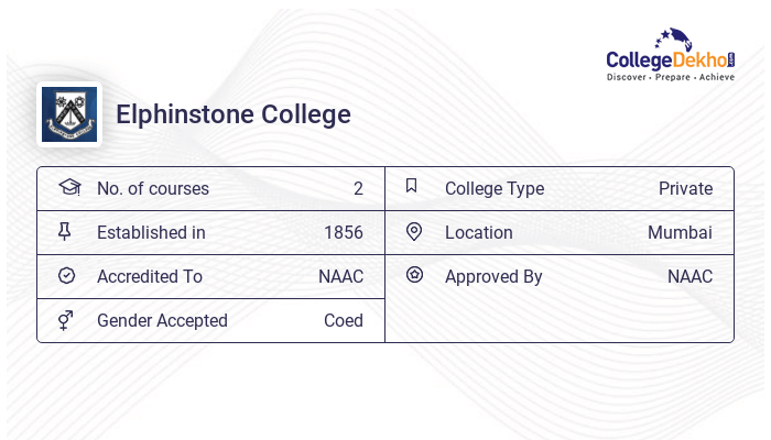 Elphinstone College Admission 2024 - Dates, Form, Online Process, Fees