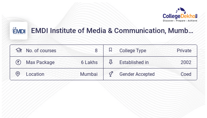 EMDI Institute of Media & Communication (EMDI), Mumbai - 2024 Admission ...