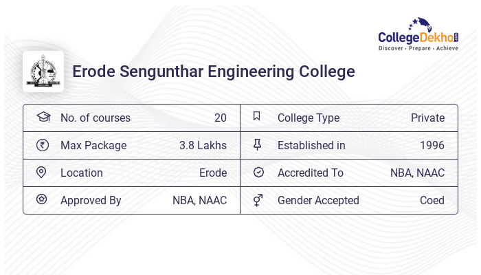 Erode Sengunthar Engineering College - Admission 2023, Courses, Fees
