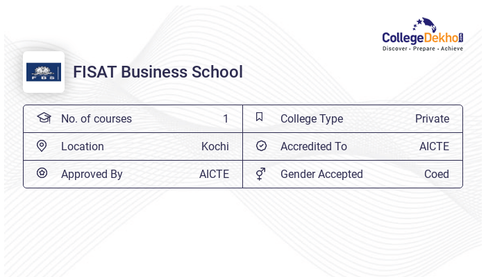 FISAT Business School - Admission 2024, Fees, Courses, Placement, Ranking