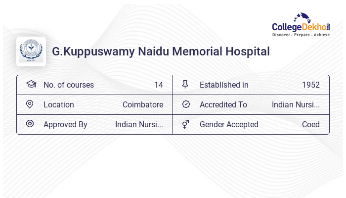 GKNM HOSPITAL Coimbatore - Admission 2024, Fees, Courses, Placement ...