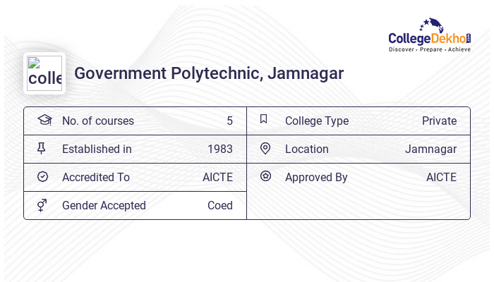 Government Polytechnic (GP), Jamnagar Campus Facilities - Hostel Fees ...