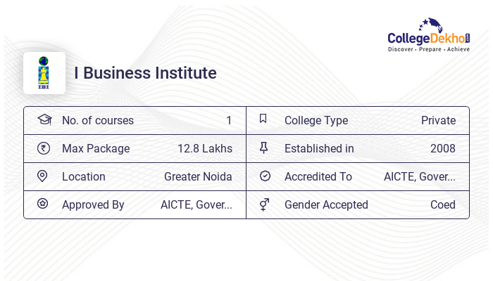 I Business Institute - 2023 Admission, Fees, Courses, Ranking, Placement
