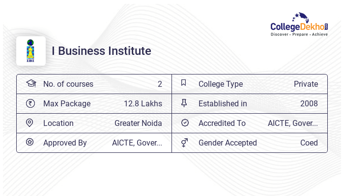 I Business Institute (IBI), Greater Noida Admission 2024 - Procedure ...