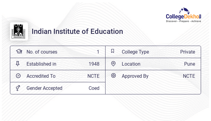 Indian Institute of Education Admission 2024 - Dates, Form, Online ...