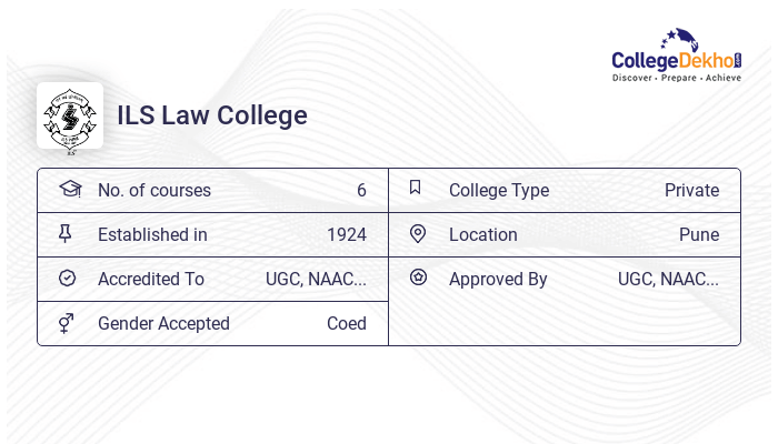 ILS Law College Fees Structure & Courses List 2024-25