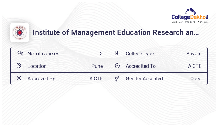 IMERT Pune - Admission 2024, Fees, Courses, Placement, Ranking