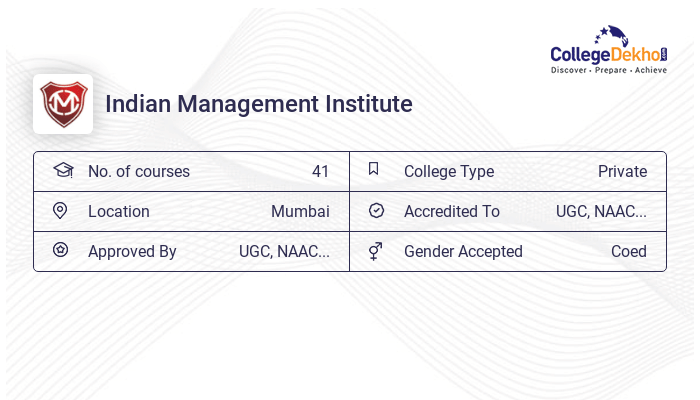 Indian Management Institute - 2024 Admission, Fees, Courses, Ranking ...