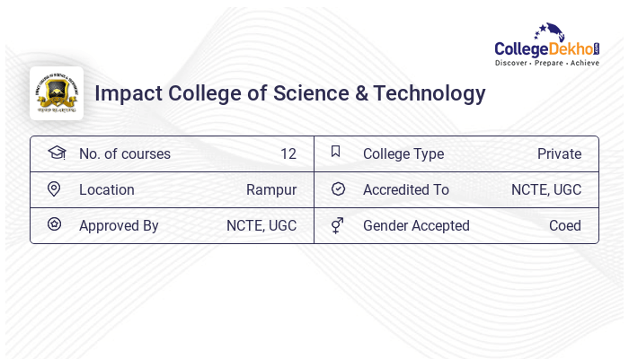 Impact College of Science & Technology - Admission 2024, Fees, Courses ...