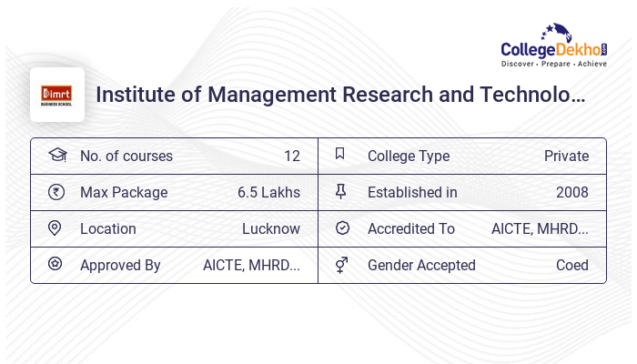 IMRT Lucknow Fees Structure & Courses List 2024-25