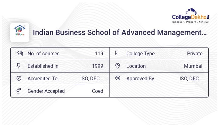 Indian Business School of Advanced Management Studies - Admission 2024 ...