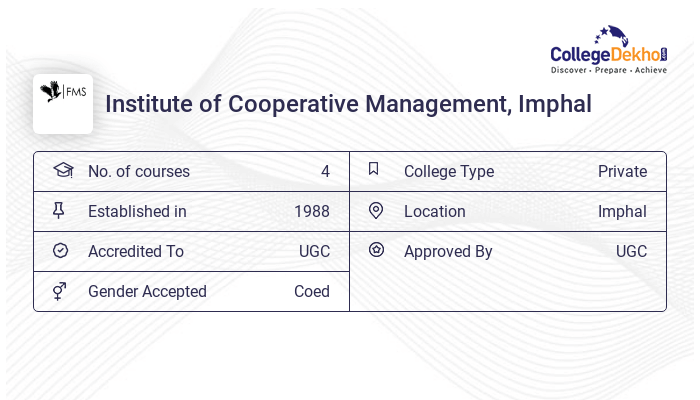 Institute of Cooperative Management (ICM), Imphal Fees Structure ...