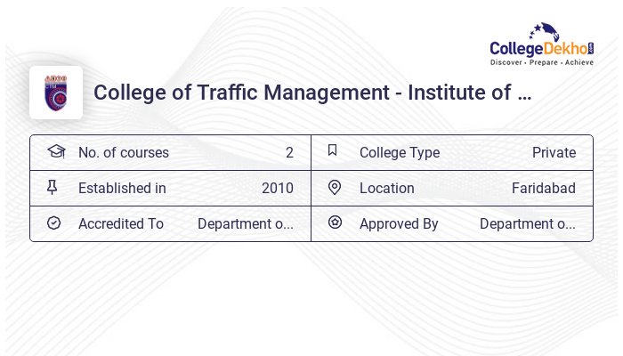 College of Traffic Management – Institute of Road Traffic Education ...