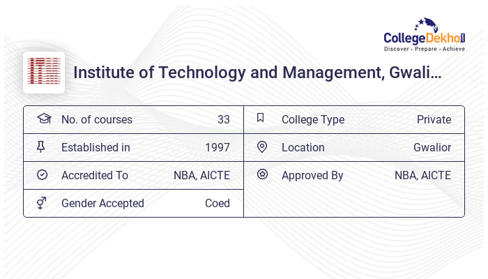Institute of Technology and Management (ITM), Gwalior - Admission 2024, Fees, Courses, Placement ...