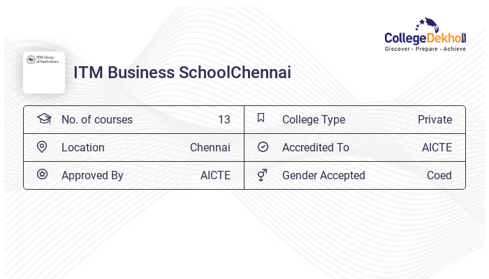 ITM Business School (ITM), Chennai Questions and Answers