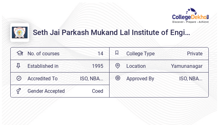JMIT Yamunanagar - Admission 2024, Fees, Courses, Placement, Ranking