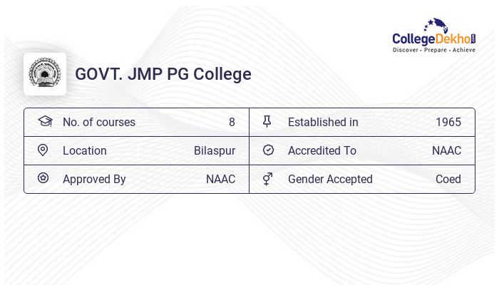 GOVT. JMP PG College Fees Structure & Courses List 2024-25