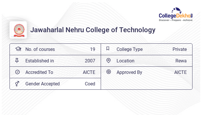 Jawaharlal Nehru College of Technology - Admission 2024, Fees, Courses ...
