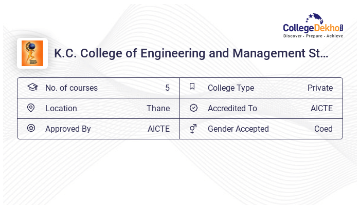 K.C. College of Engineering and Management Studies and Research Thane ...