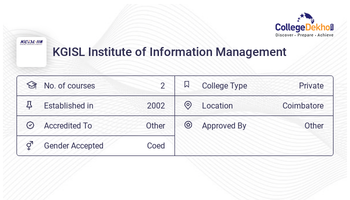 KGISL Institute of Information Management - Admission 2024, Fees ...
