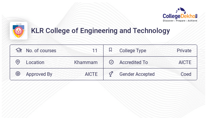 KLR College of Engineering and Technology Khammam - Admission 2024 ...