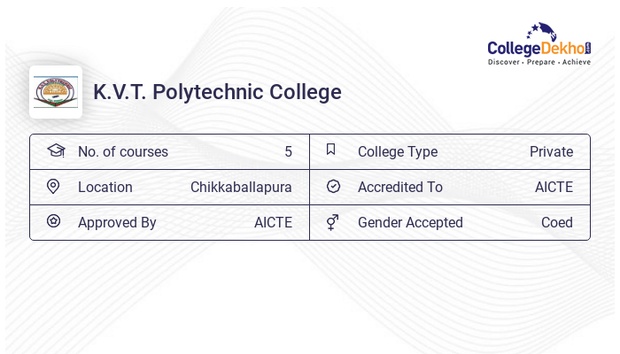 K.V.T. Polytechnic College Fees Structure & Courses List 2024-25