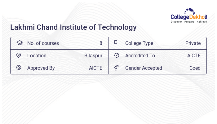 LCIT Bilaspur - Admission 2024, Fees, Courses, Placement, Ranking