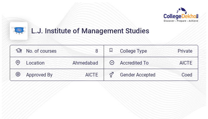 L.J. Institute of Management Studies - Admission 2024, Fees, Courses ...